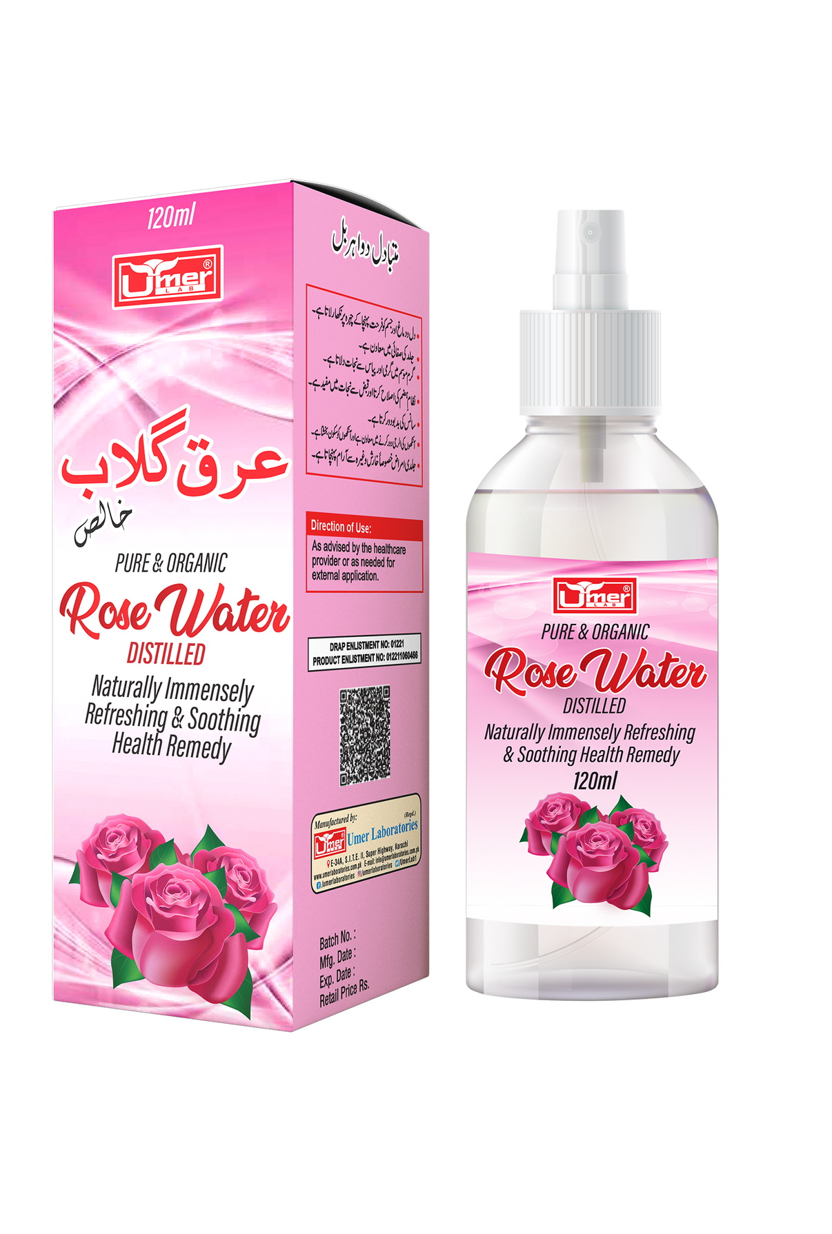 ARQ E GULAB SPRAY – Umer Laboratories